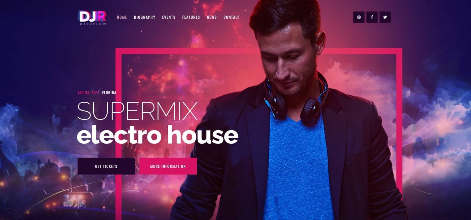 8 Best DJ Website Templates (HTML & WordPress) - The DJ Sessions